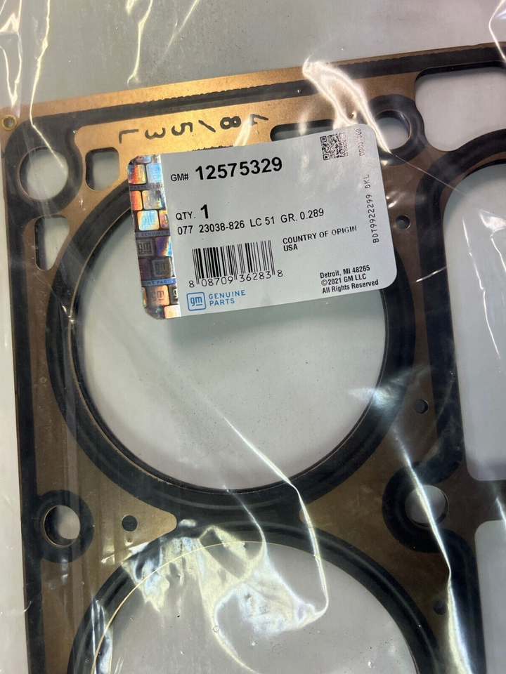 GM Genuine Parts ACDelco 12575329 Cylinder Head Gasket OEM | 20in ...