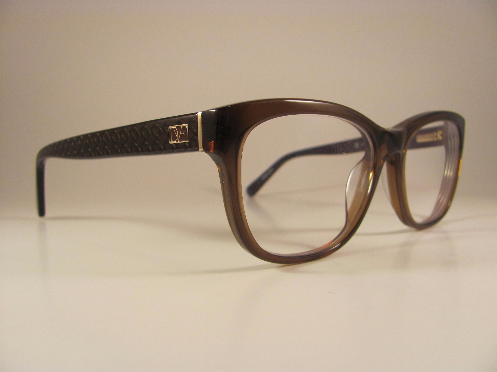 Diane Von Furstenberg DVF5044 Women's Brown Cat-Eye Full-Rim RX ...