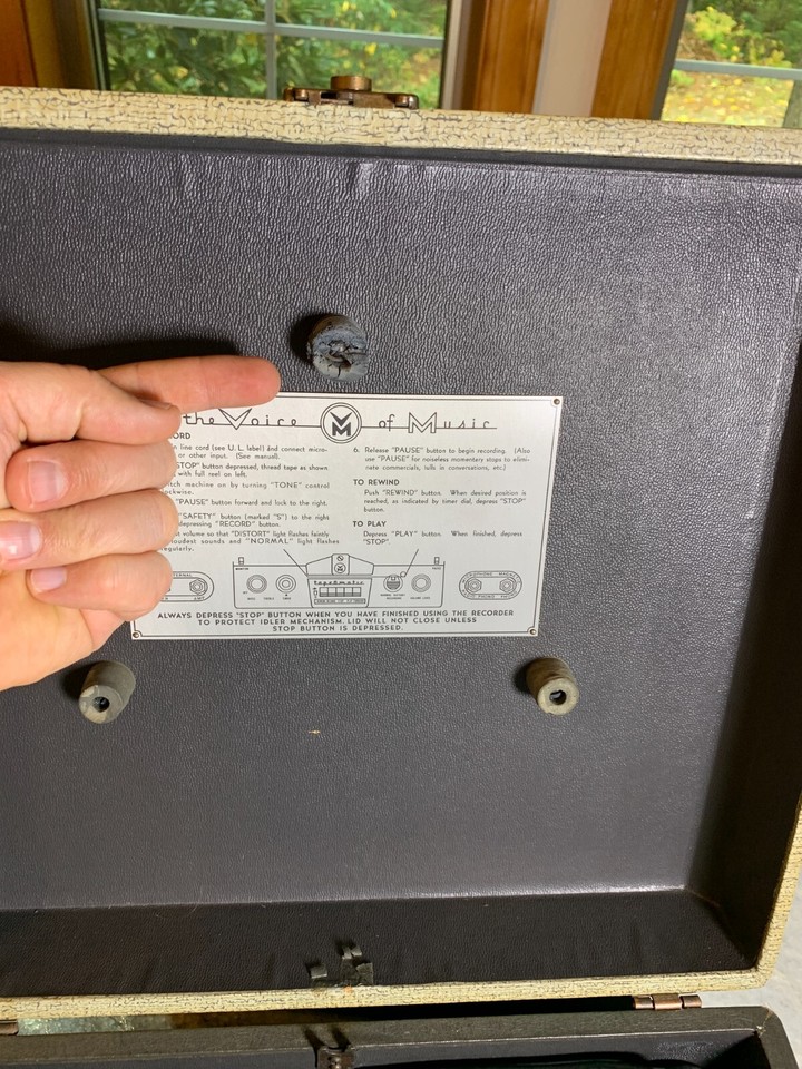 Vintage Mid Century Modern MCM Decor Decoration Voice of Music Reel ...