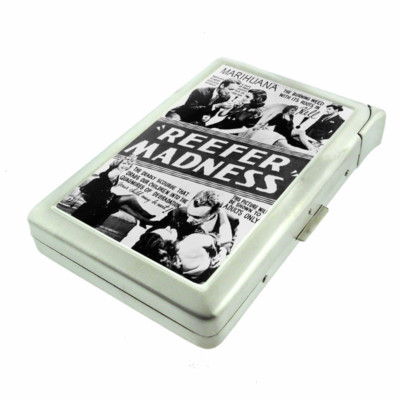Reefer Madness D1 Cigarette Case with Built in Lighter Metal Wallet | eBay