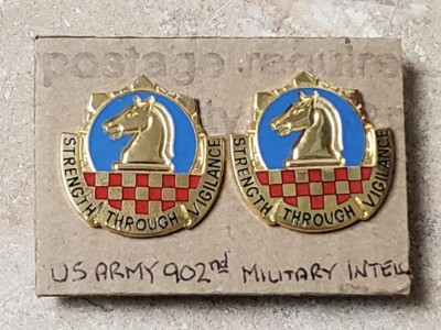 US Army 902nd Military Intelligence Crest DUI (Pair) | eBay