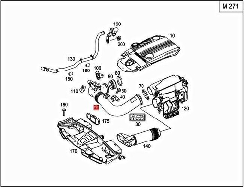 Genuine MERCEDES C204 R172 S204 W172 W204 Cabrio Intake manifold ...