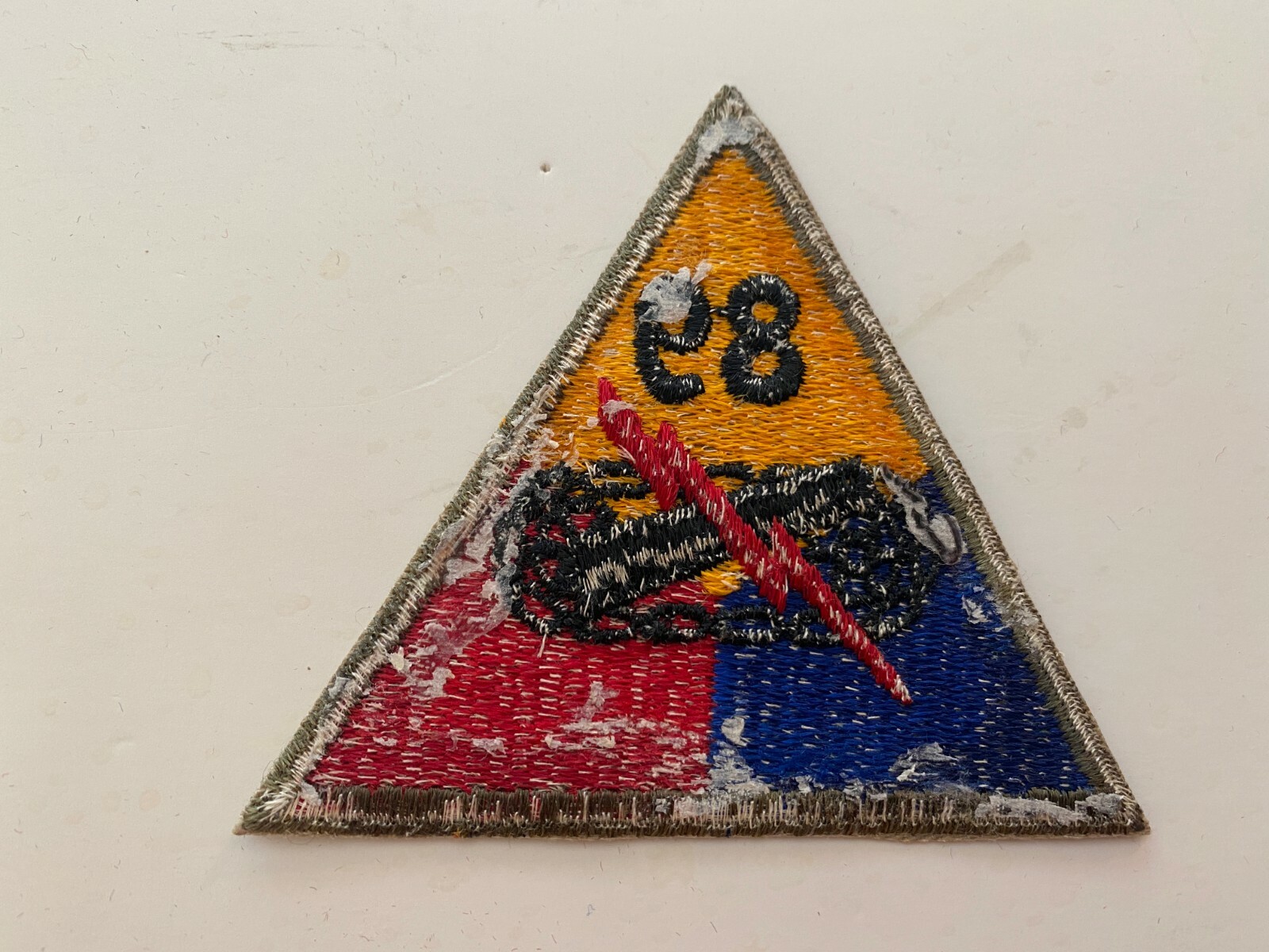 TT428 WW2 US Army Armored Tank Battalion Division Triangle Patch 89th ...