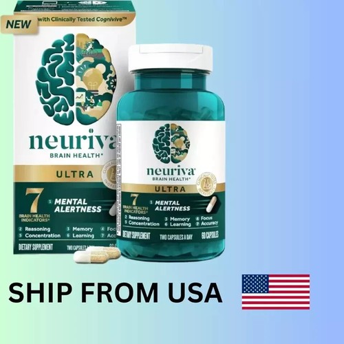 Neuriva Ultra Brain Health Mental Alertness Memory Focus 60 Capsules ...