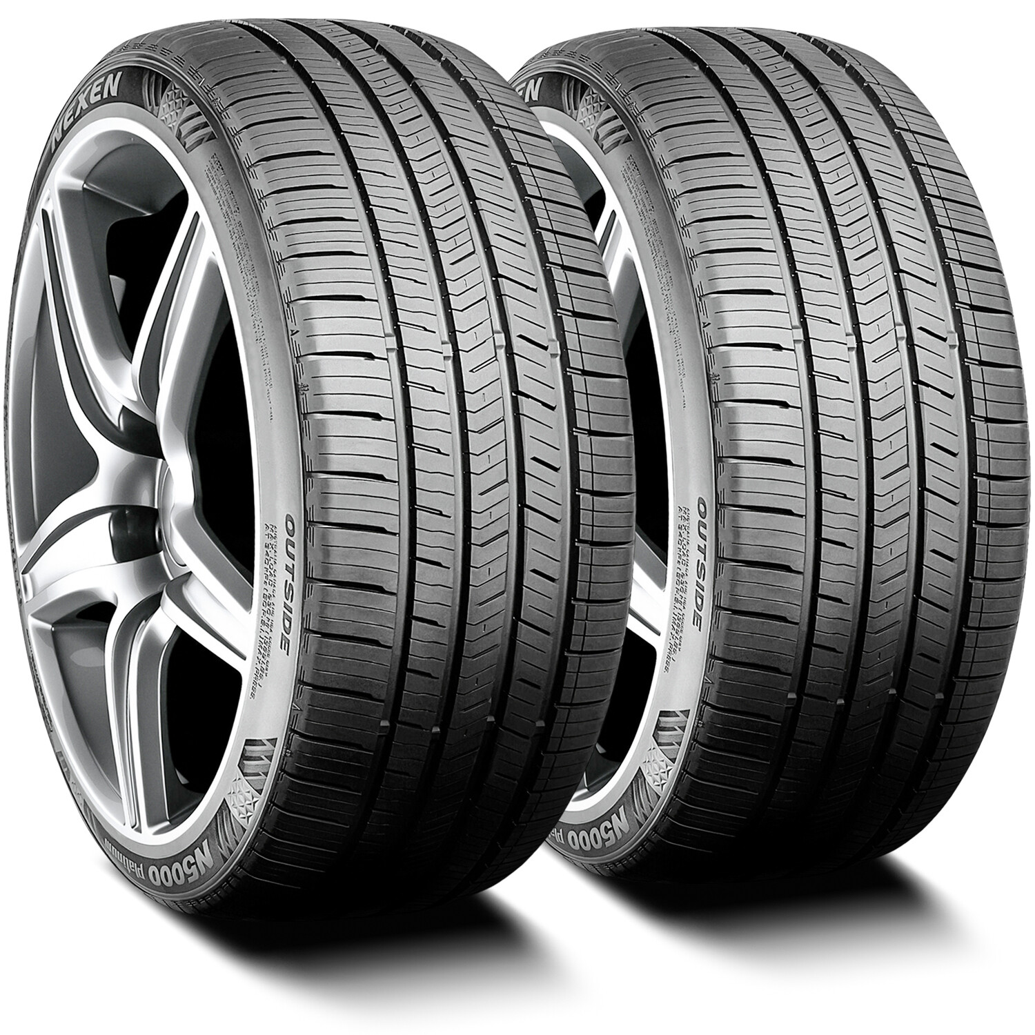 2 Tires 255/45R20 Nexen N5000 Platinum AS A/S High Performance 105W XL ...