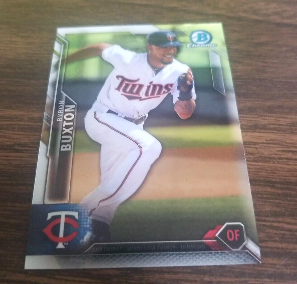 BYRON BUXTON 2016 BOWMAN CHROME CARD #94 TWINS (10-CARD CHROME LOT) ALL ...