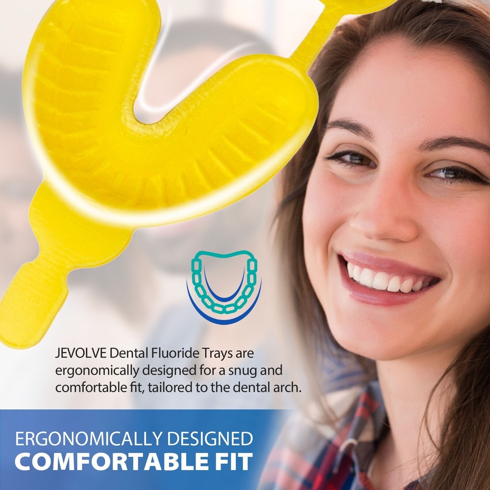 Disposable Dental Fluoride Trays Dual Arch Tray for Gel Foam S/M/L ...