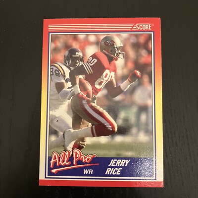 1990 Score #590 Jerry Rice ALL PRO 49ERS | eBay