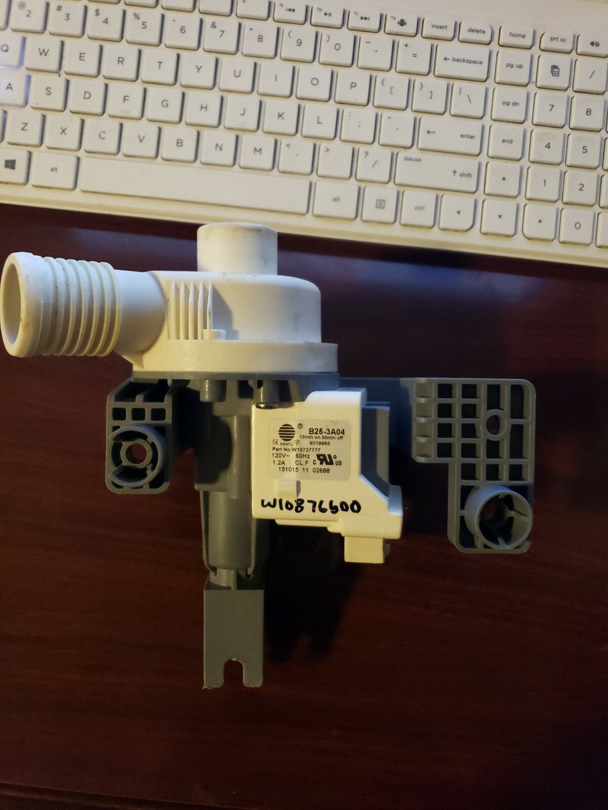 WHIRLPOOL WASHER PUMP ASSEMBLY W10876600 W10727777 | eBay