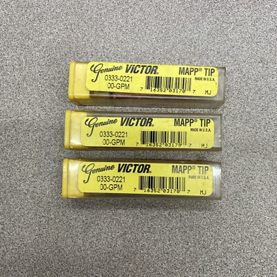 Genuine Victor 0333–0221 00–GPM Mapp Tip. Lot Of 3. New Old Stock. | eBay