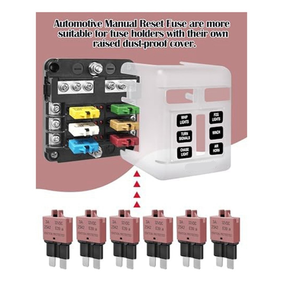 Car ATC Resettable Fuse 7.5A ATOManual Resettable Fuse for Boat SUV ...