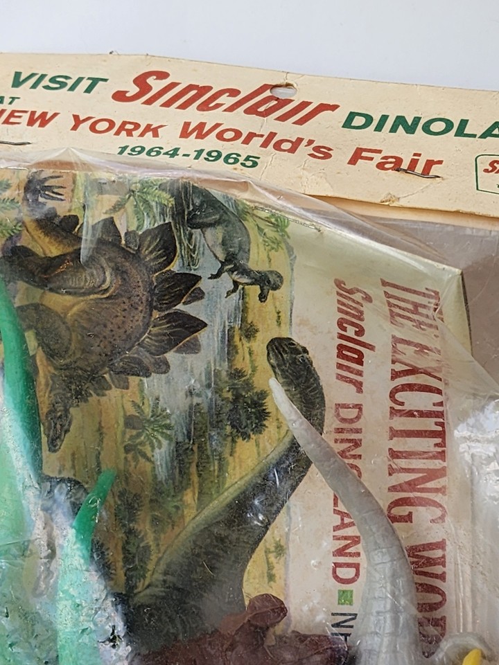 NY Worlds Fair 1964-65 Sinclair Oil Dinoland Mold-a-Rama Dinosaurs NOS ...
