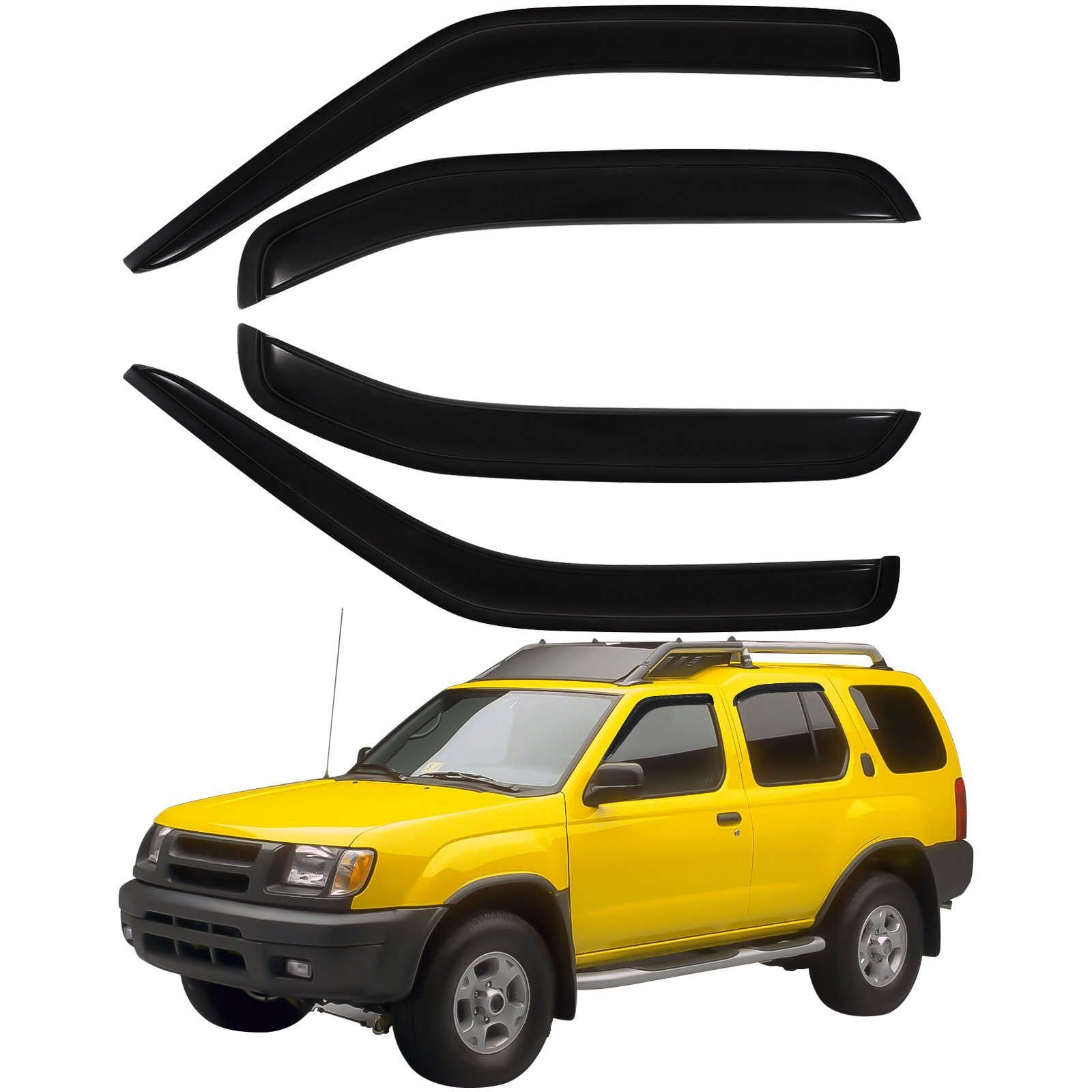 Window Deflectors For 2000-2004 Nissan Xterra Rain Guards Window Visors ...