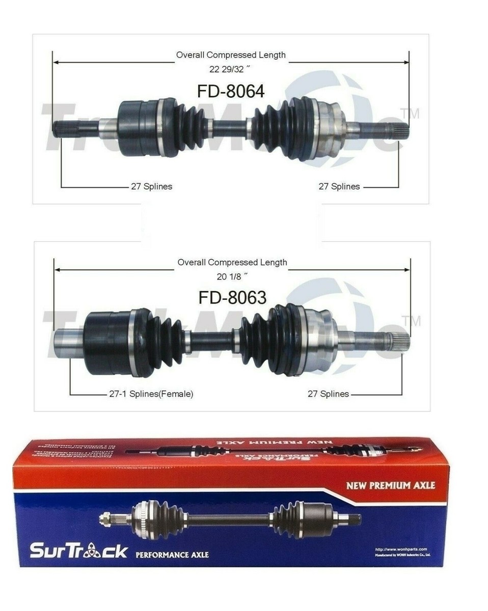 1999 Ford Ranger Front Axle Used 1999 FORD RANGER AXLE ASSEMBLY RR