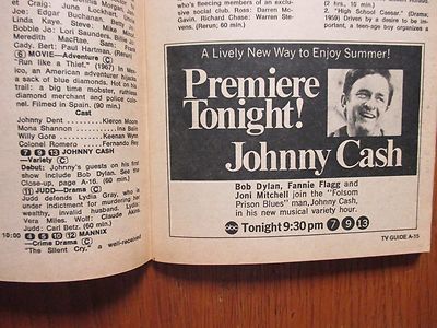 June 7, 1969 TV Guide(JOHNNY CASH/ROBERT MITCHUM/DEBBIE MACOMBER/DAVID ...