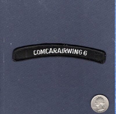 CVW-6 Carrier Air Wing 6 US Navy Enlisted Uniform Squadron Rocker Patch ...