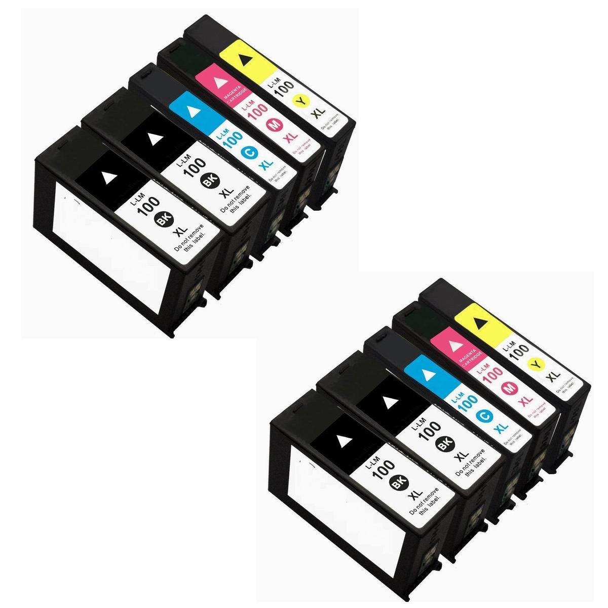 10PK Ink Cartridges Lexmark 100XL Impact S301 S305 Interpret S405 S505 ...