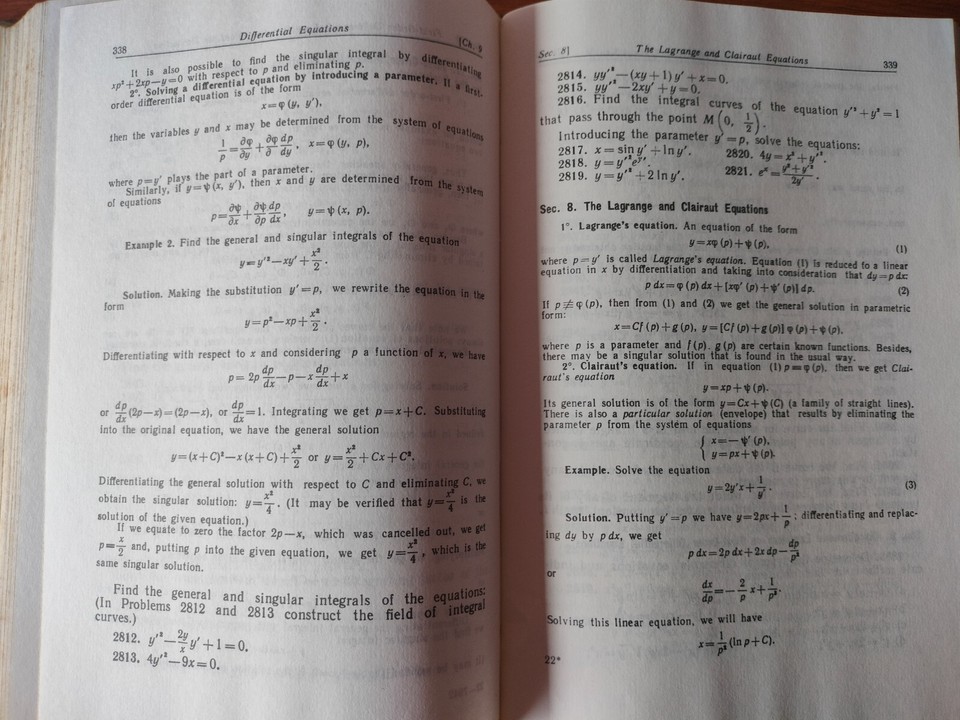 Problems in Mathematical Analysis by B. Demidovich Mir Publishers ...