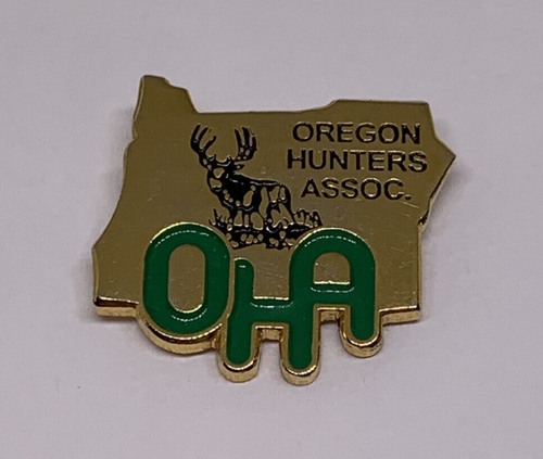 Oregon Hunters Association OHA State Map Outline Elk Deer Lapel Pin (20 ...