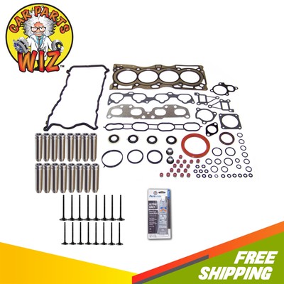 Full Gasket Set Exhaust Intake Valves Guides Fits 07-12 Nissan 2.5L 16v ...