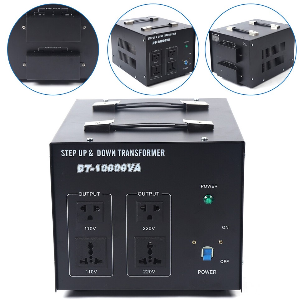 8000W/10000W Voltage Converter Transformer Step Up Step Down 110V to/from 220V | eBay