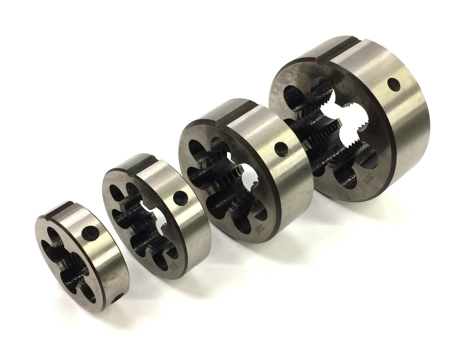 Filiere tonde Passo Fine e Passo Grosso in HSS Profilo Filetto Metrico ...