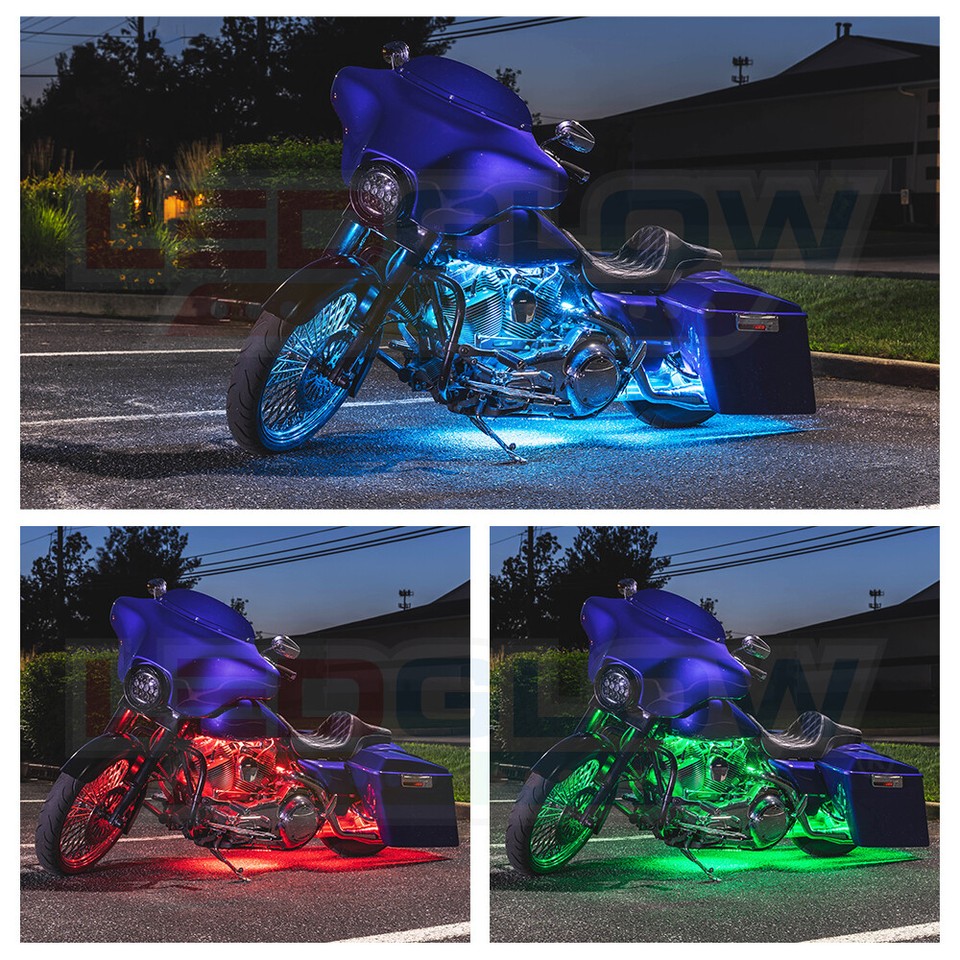 16pc ADVANCED MILLION COLOR LED SMD FLEXIBLE MOTORCYCLE LED LIGHTING ...