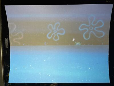 Spongebob Animation Cel Back ground Nickelodeon Cartoon Art Cels ...