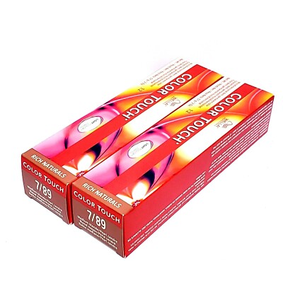 Wella Color Touch 7/89 Rich Naturals -Medium Blonde/Pearl Cendre (2oz ...