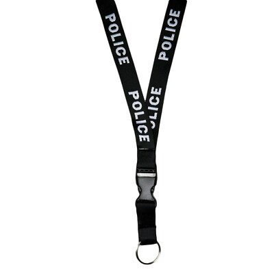 Police Lanyard Cop Law Enforcement Officer Key Card ID Holder Key Ring ...