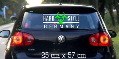 Hardstyle Motiv 4 - Aufkleber 25 x 57 cm - Hardstyle Germany | eBay.de