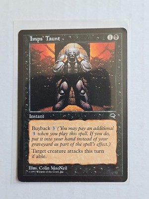 Imps' Taunt - Tempest - LP - MTG Magic - Uncommon - Instant | eBay