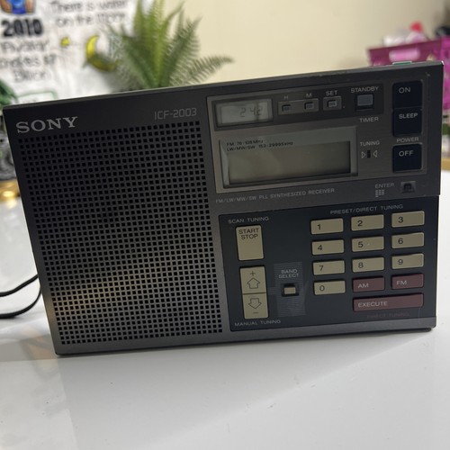 Powerful/Amazing Sound Sony ICF 2003 Multi-Brand Portable FM/LW/MW/SW ...