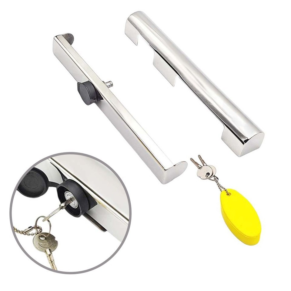 Heavy Duty Stainless Steel Outboard Motor Lock for Boats with Floating ...