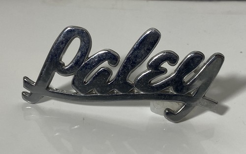 Vintage PALEY Appliance Furniture Emblem Name Badge Logo Metal Original ...