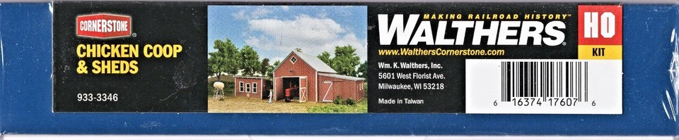 HO Scale Walthers Cornerstone 933-3346 Chicken Coop and Sheds Kit | eBay