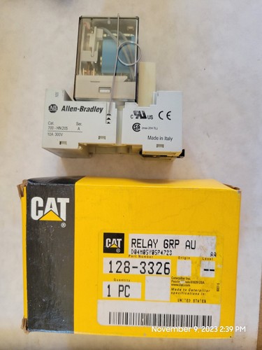 Caterpillar 128-3326 Relay Group Assembly/Allen Bradly 24Vdc 3PDT | eBay