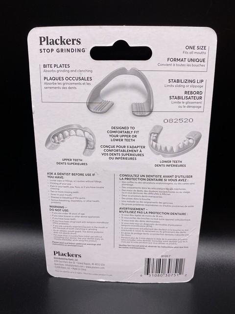 Plackers Stop Grinding Disposable Dental Night Guard Protector 2pk for ...
