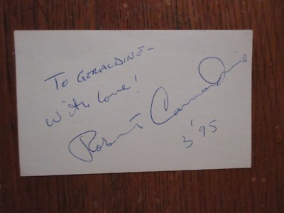 ROBERT CARRADINE ("Revenge of The Nerds/Lewis Skolnick")Signed 3 x 5 ...