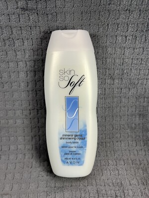 Avon Skin So Soft Mineral Gems Shimmering Crystal Body Lotion 8.4 oz ...