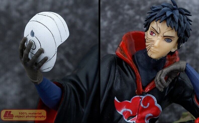 Anime Ninja Shippuden Akatsuki Uchiha Obito Sit PVC Figure Statue Toy ...