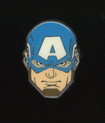 Authentic HKDL Hong Kong Marvel Mini Faces Captain America Disney Pin ...