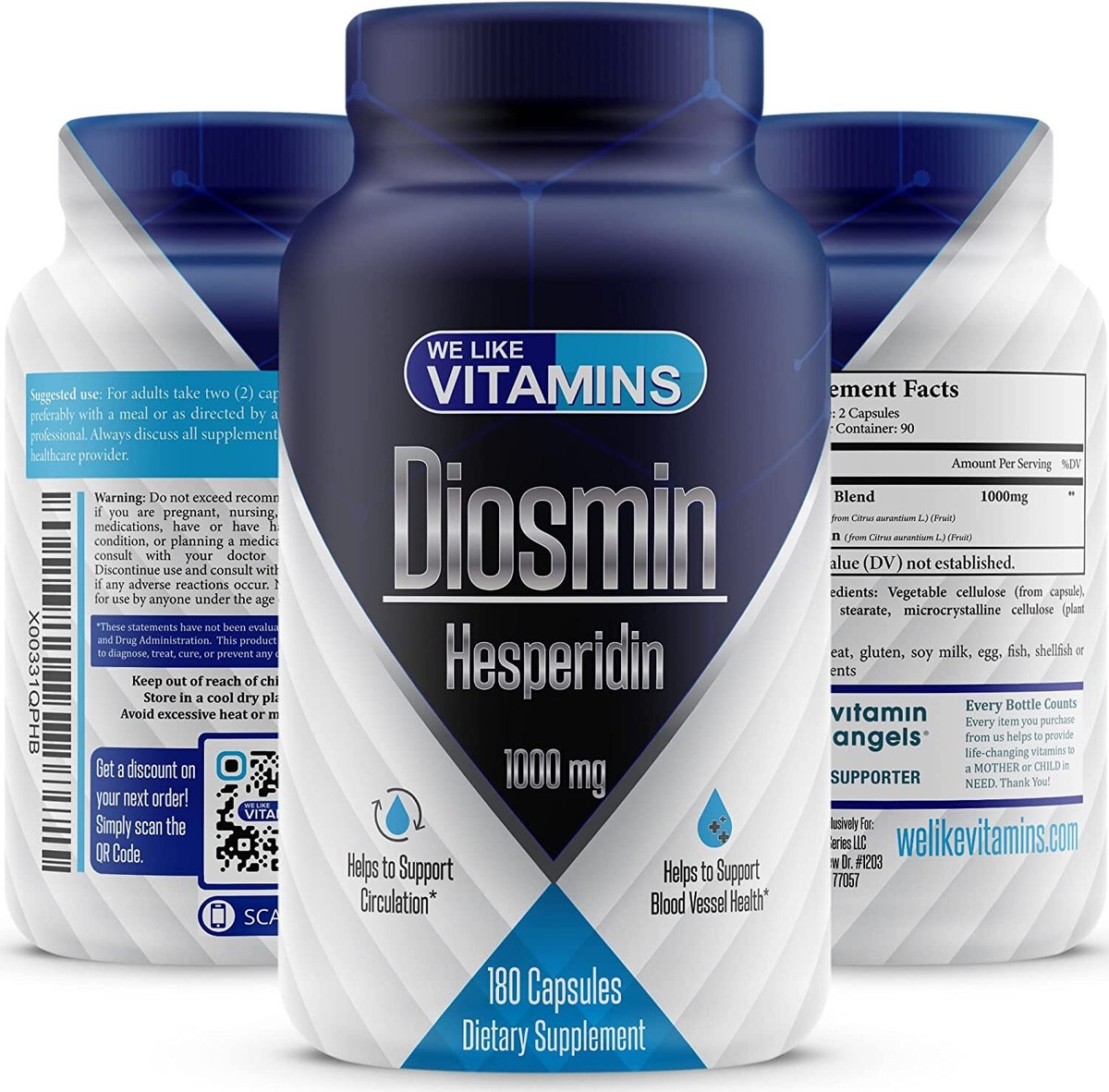 Diosmin Natures Dietary Supplement Diosmin XL 1000 Mg Help Improve ...