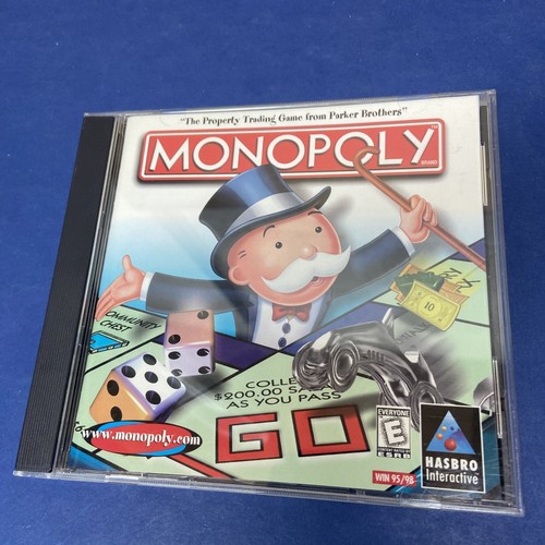 Monopoly PC CD-ROM Computer Game for Windows 95/98 Hasbro Interactive ...