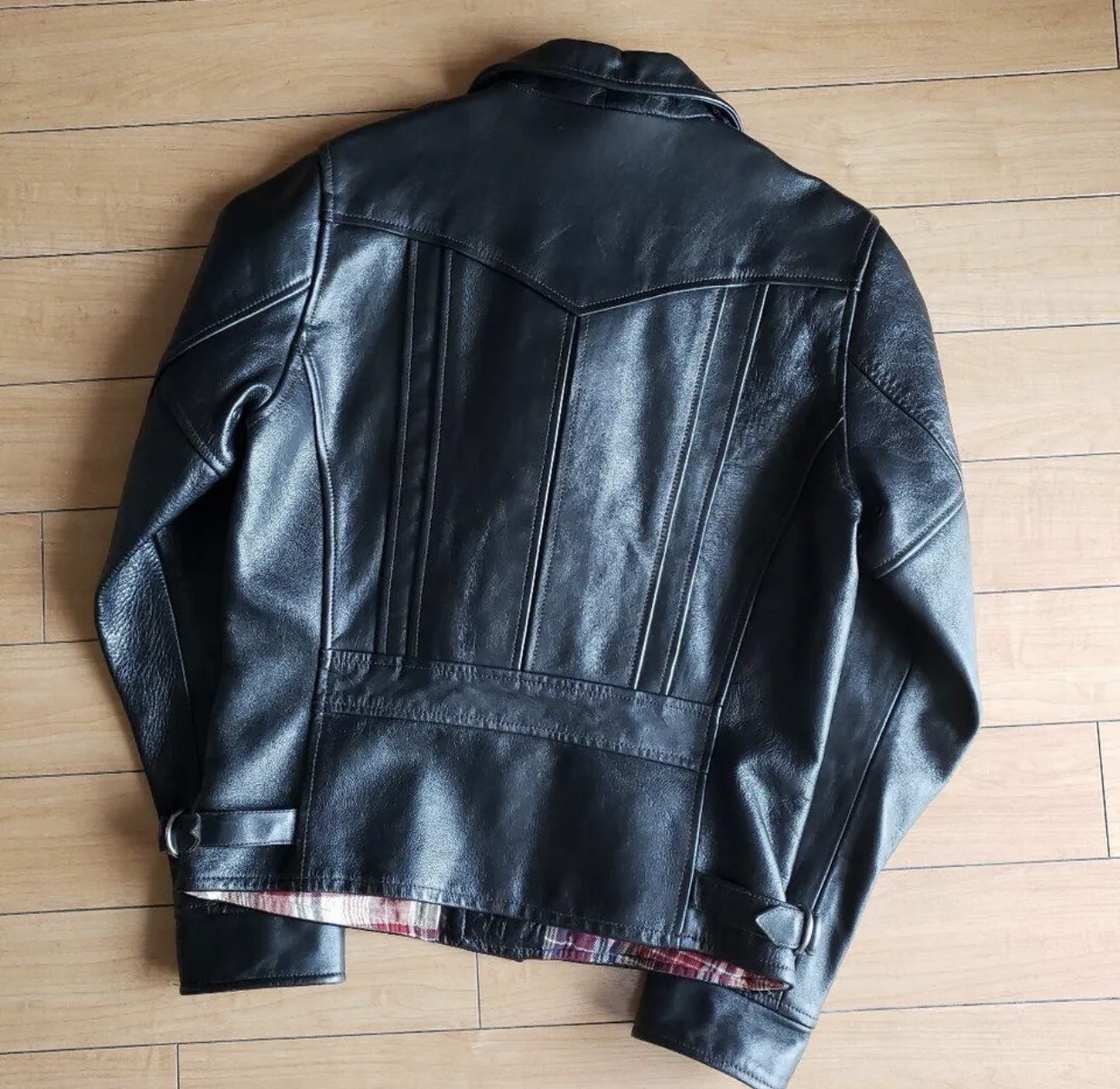 LEVIS VINTAGE Horsehide Leather Double Riders Jacket … - Gem