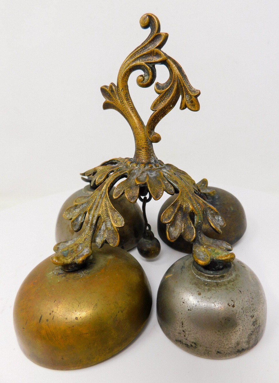 Antique Quadruple Bell Set for Tabletop or to Hang on Shop Door Late ...