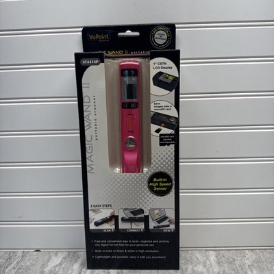 VuPoint ST441sp Magic Wand II 2 Portable Scanner Handheld Pocket Pink ...
