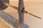 Antique Early Primitive Wood Spinning Wheel Wool Yarn Threads Device ...