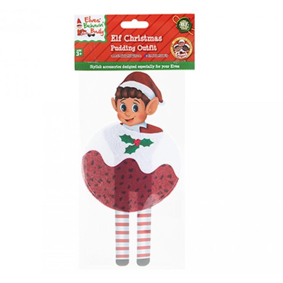 Christmas Elf Dressing up Outfit ELF Accessories - Christmas Pudding | eBay