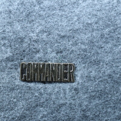 Military Hat Pin: Commander Script Pin [1-1/8"] | eBay